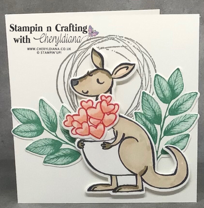Cards using Kangaroo and Company stamp set and matching dies