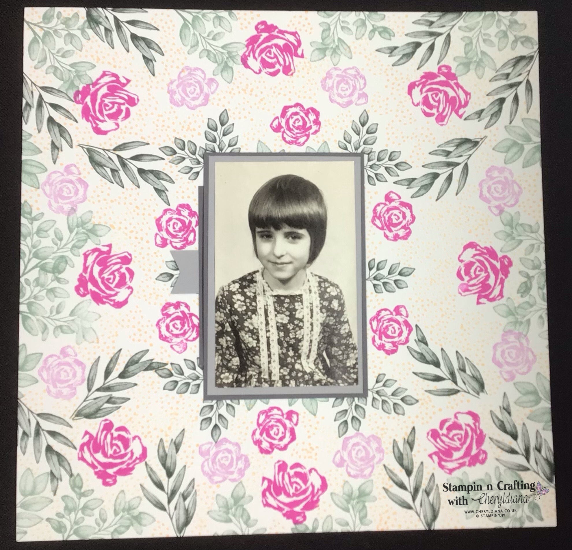 DIY Creative Backgrounds * Stampin' n Crafting with Cheryldiana